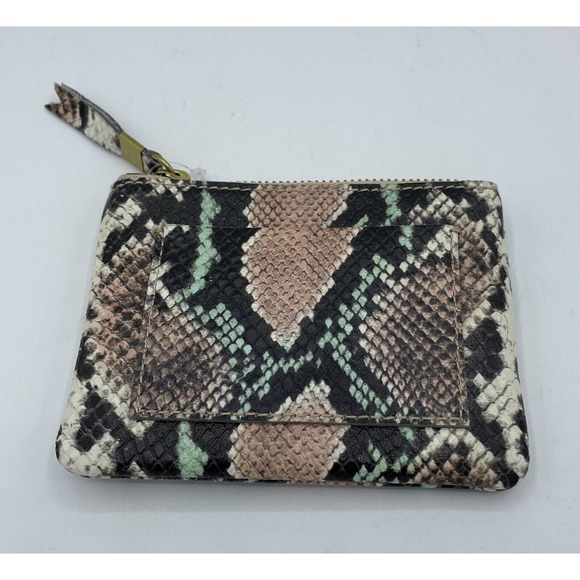 Madewell | Bags | Madewell Snake Embossed Leather Pouch Wallet Nude New With Tags | Poshmark